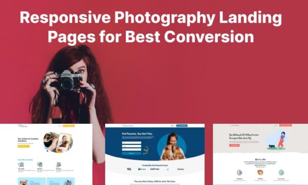 Responsive Photography Landing Pages for Best Conversion